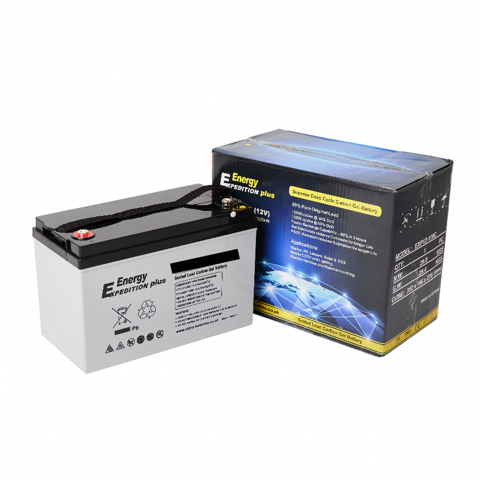12V 160AH Expedition Plus Lead Carbon Gel Ultra Deep Cycle Battery ...