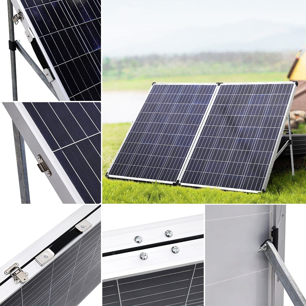 100W Portable Folding Xplorer Solar Panel kit with Charge Controller ...