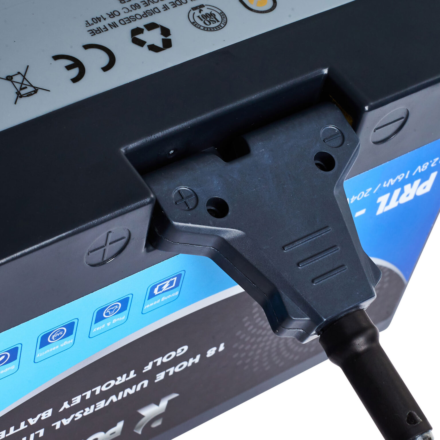 Duradrive 27-36 hole Lithium Golf Trolley Battery, Charger, lead & Bag ...