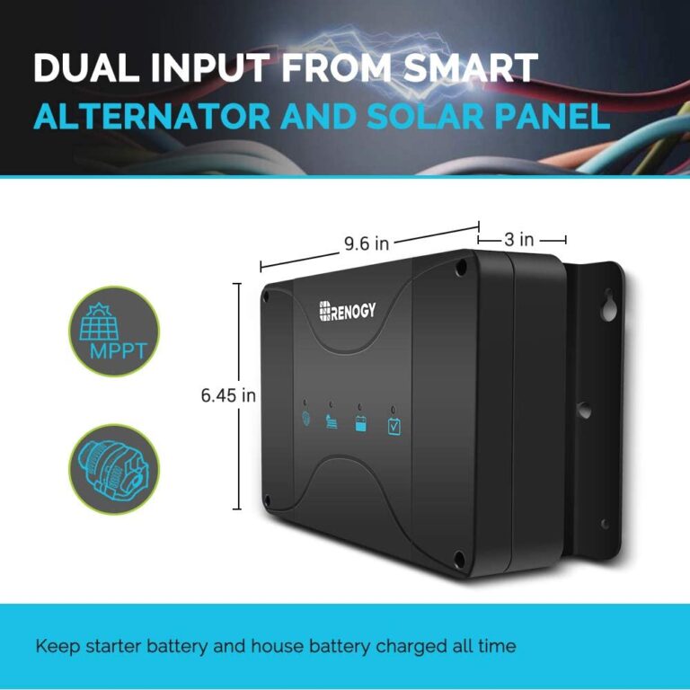 12v Renogy 50A DC/DC Onboard Charger with MPPT – DCC50S - Alpha Batteries