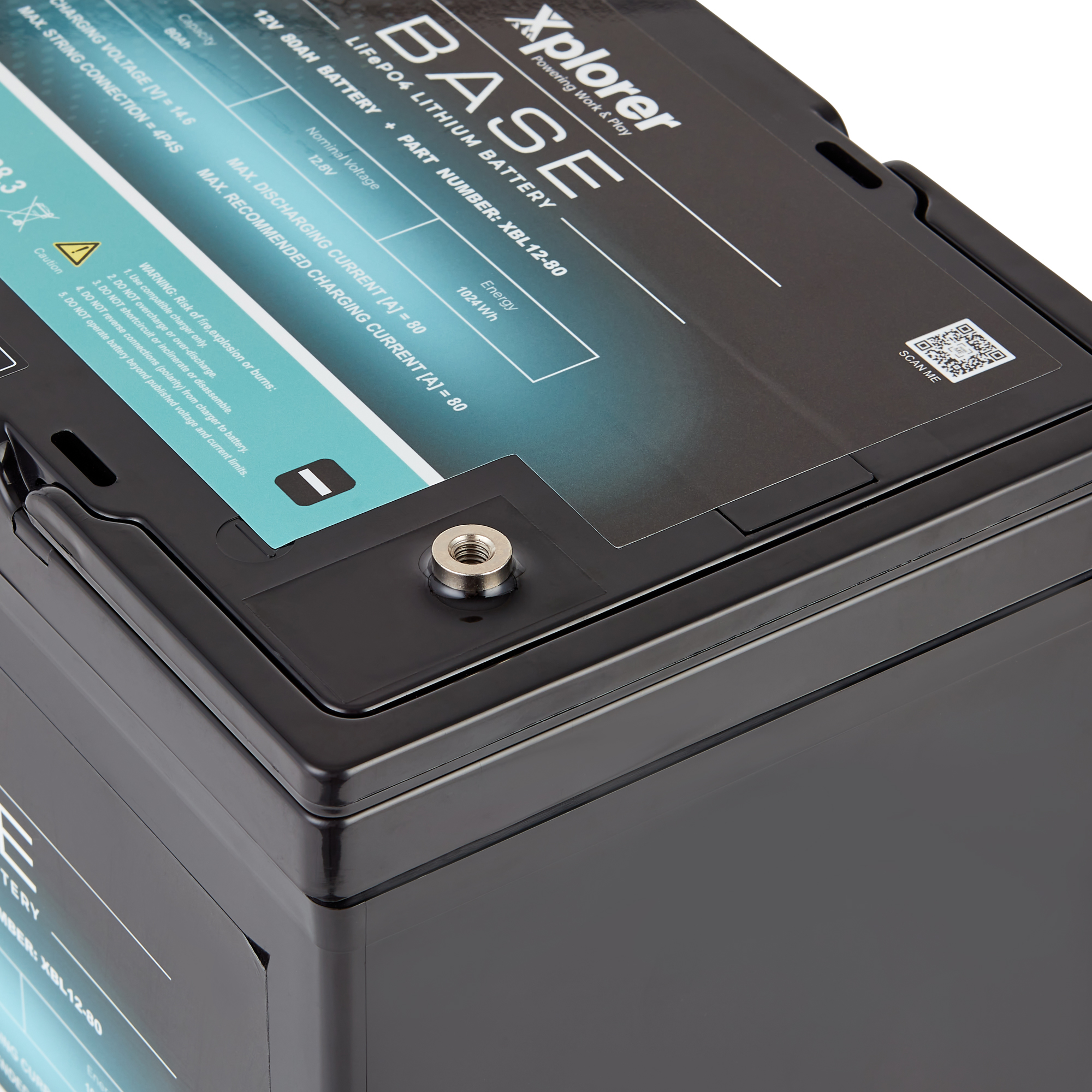 12v Xplorer Base 80ah Lithium Battery with Bluetooth - Alpha Batteries