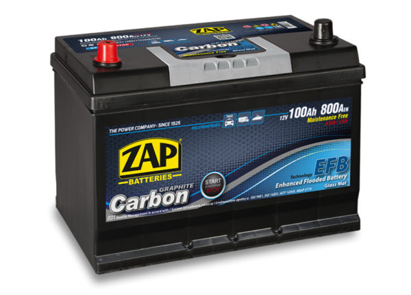 334/250 Zap Carbon EFB Start Stop Car Battery - Alpha Batteries