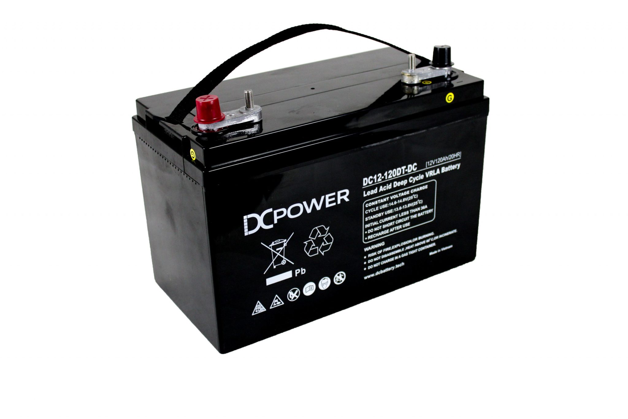 12v 120AH DC Power Deep Cycle AGM Battery DC12-120DT-DC (N/A) - Alpha ...