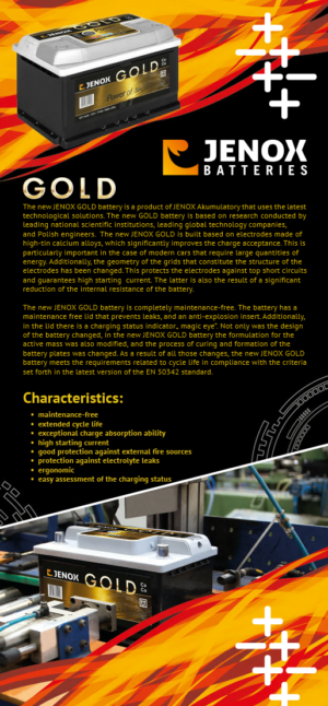 027 Jenox Gold Premium Car Battery - Alpha Batteries