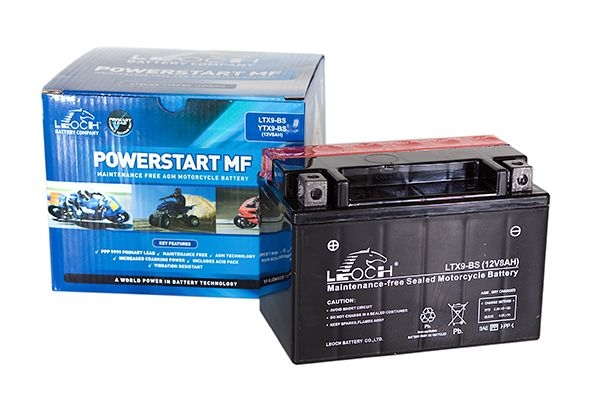 YTX9-BS Leoch Powerstart AGM Motorcycle Battery (LT9-4) (N/A) - Alpha ...