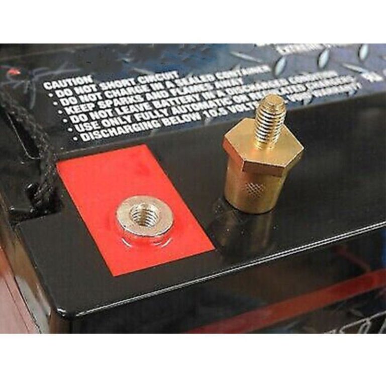 PAIR OF M6 TO SAE ROUND POST ADAPTERS - Alpha Batteries