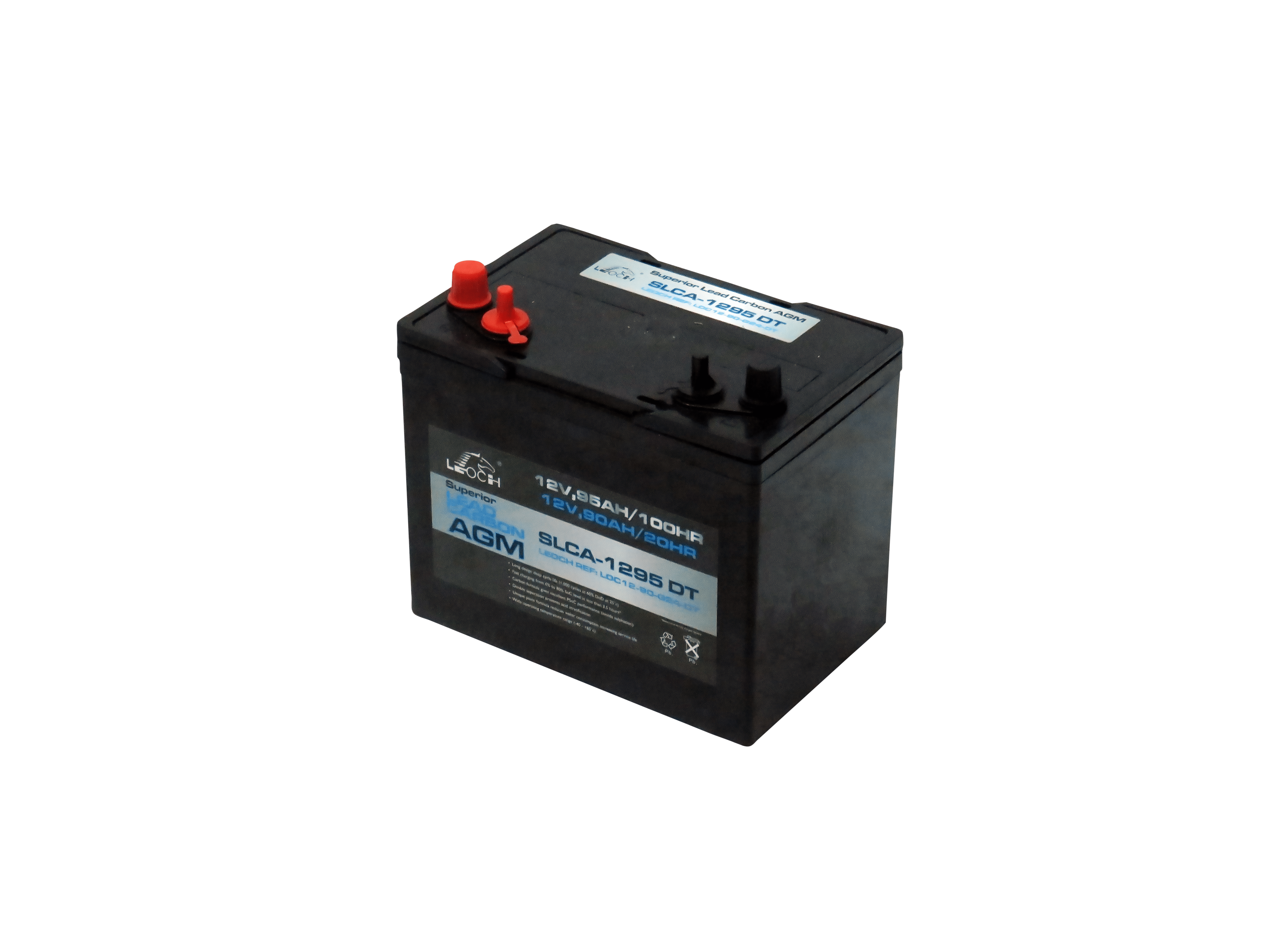 12V 90AH Leoch AGM Lead Carbon Deep Cycle Battery (LDC12-90-G24-DT ...